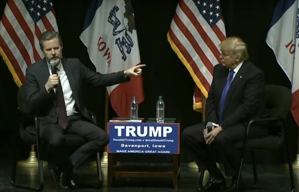 Onstage With Donald Trump, Jerry Falwell Jr. Says the GOP Frontrunner ...