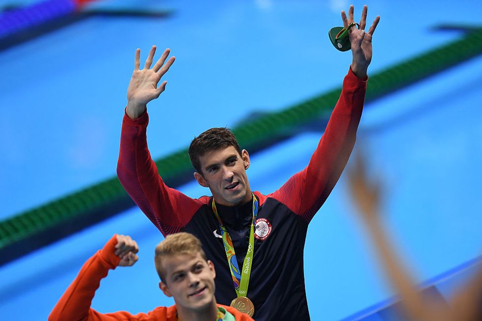 See Emotional Michael Phelps at Award Ceremony As He Brings Home 20th ...