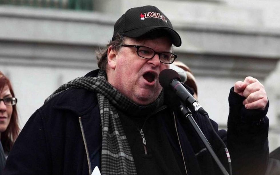 Liberal Michael Moore: 'Can a simple movie ... bring down a sitting ...