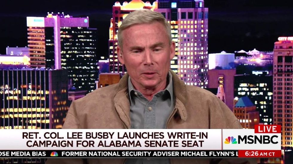 Alabama write-in candidate Lee Busby says he’s not a ‘spoiler,’ Senate ...